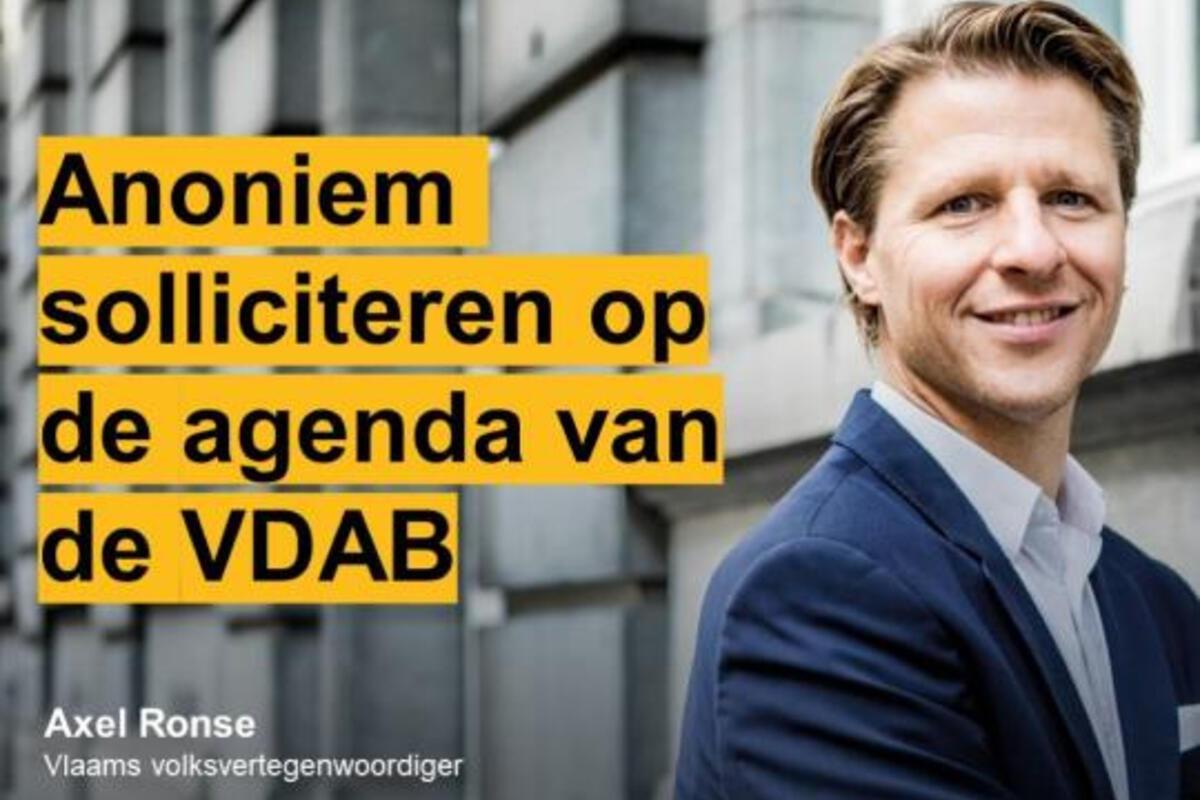 Brouns zet anoniem solliciteren op agenda bij VDAB | Axel Ronse